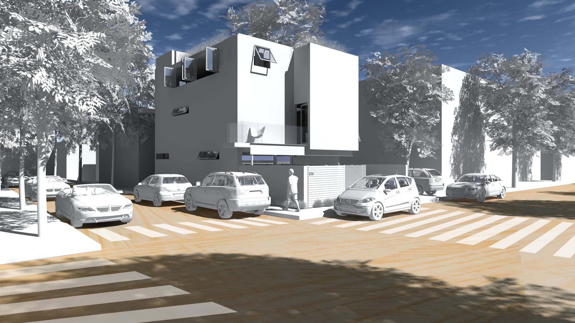 Three level home designs by humnlab+ architecture